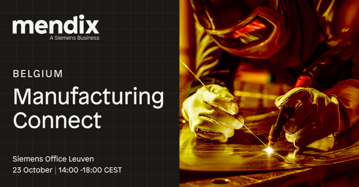Manufacturing Connect Belgium | Mendix