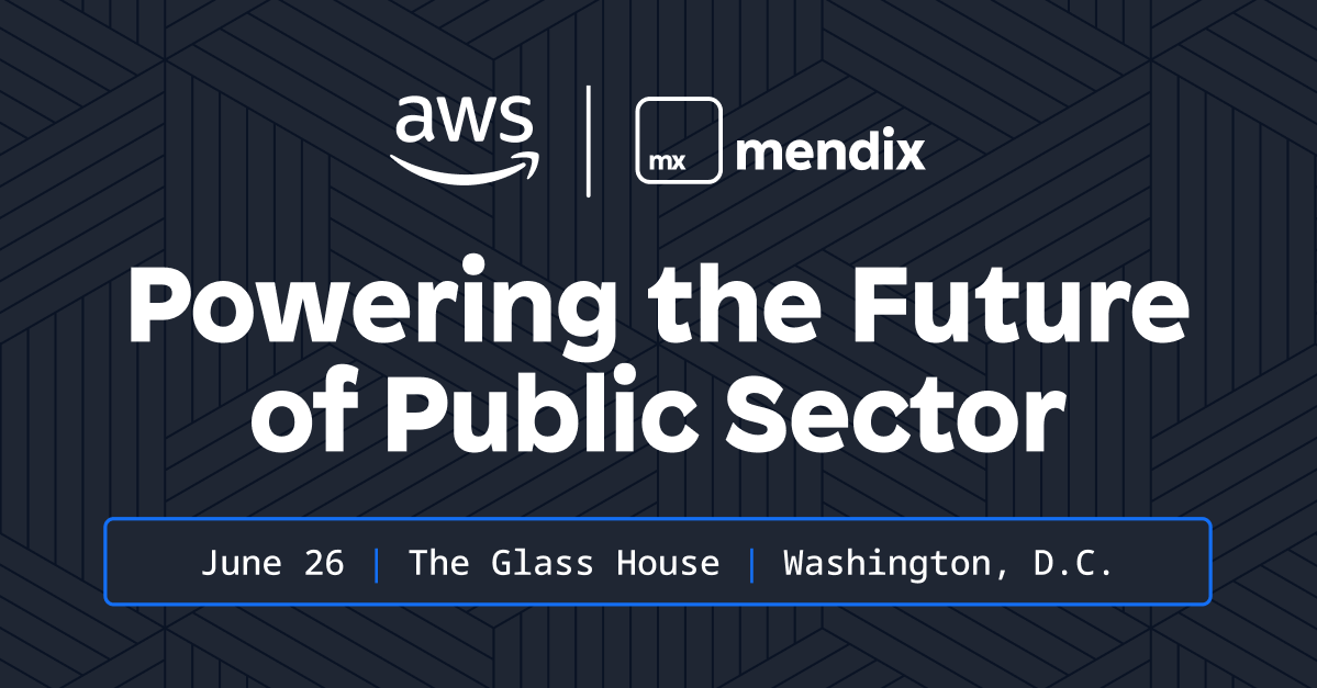 The Future of Public Sector Innovation with Mendix + AWS | Mendix